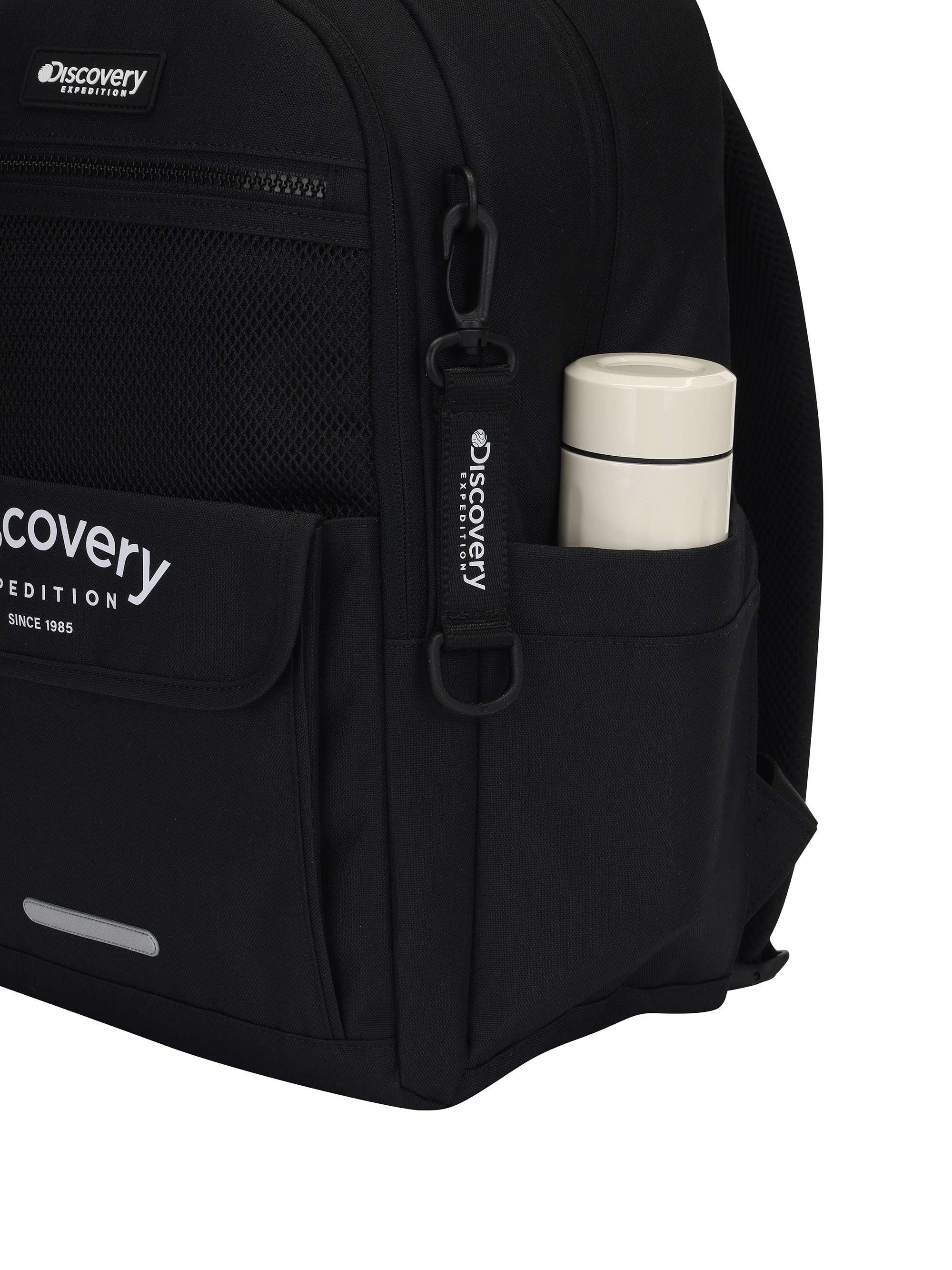 디스커버리 익스페디션 키즈 플랩포켓 컬러블럭 백팩 Black